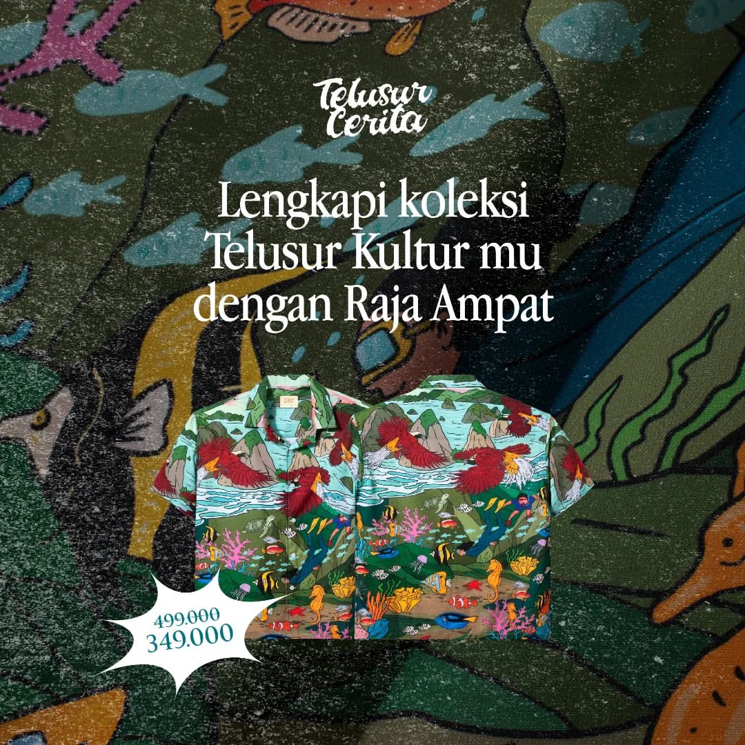 Penuh Makna! Cerita Raja Ampat yang Dituangkan Pada Kemeja Print ...