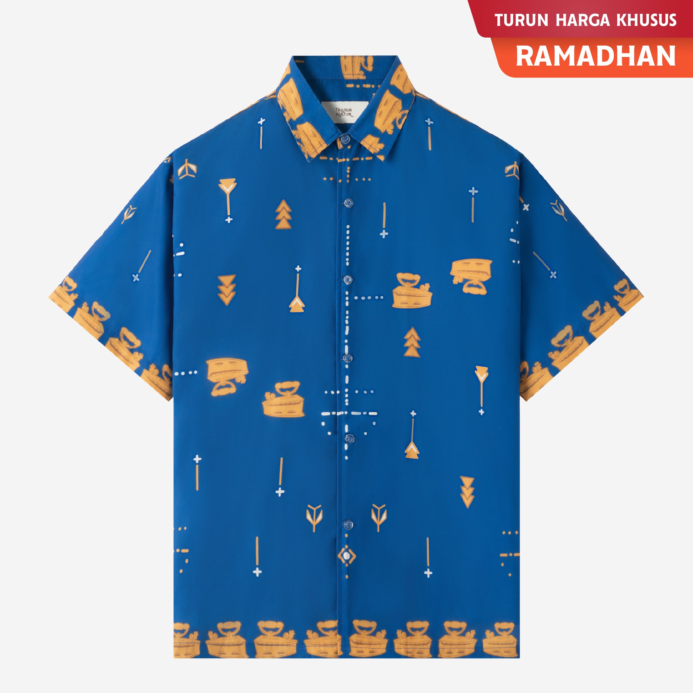 Batik Print Telusur Kultur - Corak Nusantara - Setrika Biru