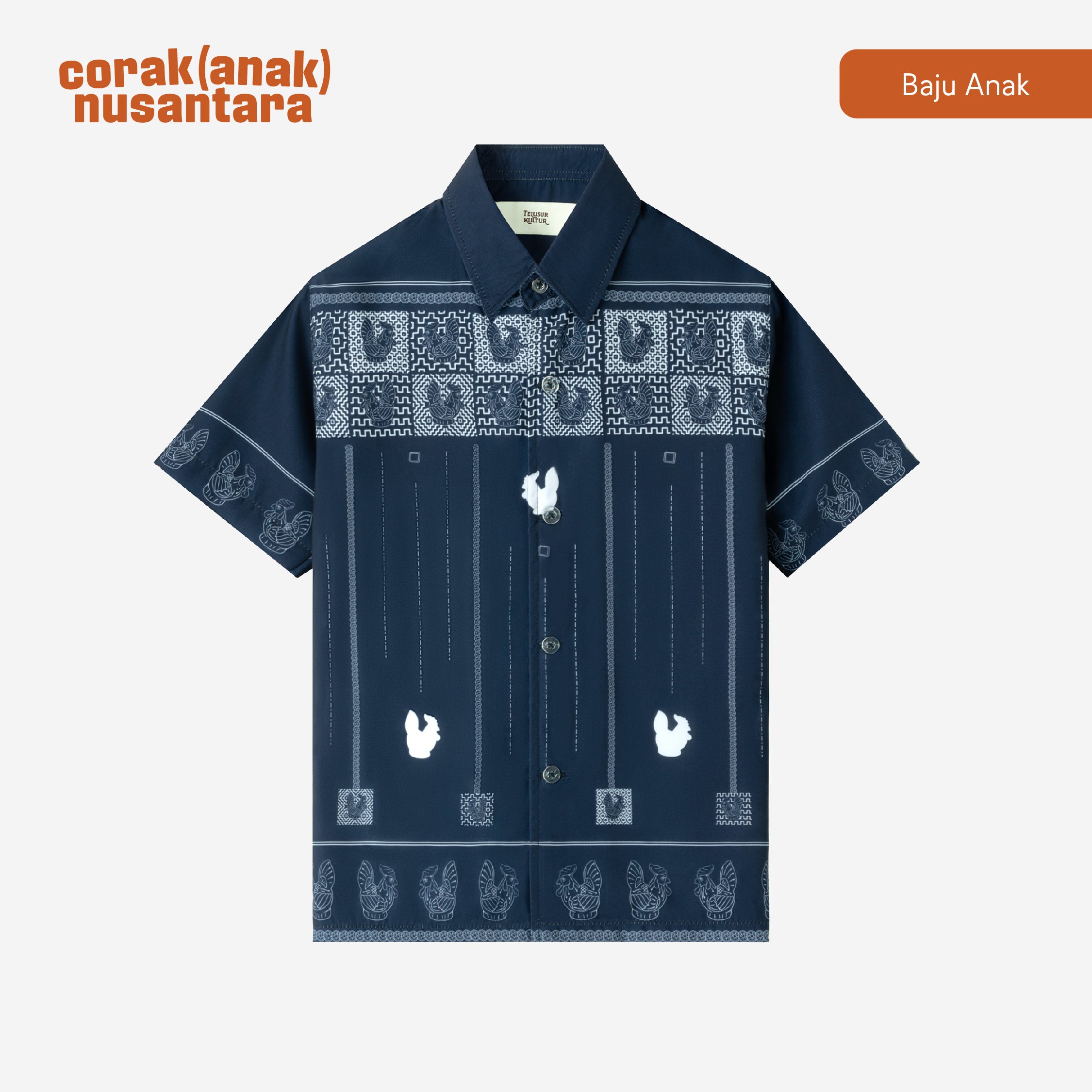 Batik Anak Print Telusur Kultur - Corak Anak Nusantara - Celengan Biru ...