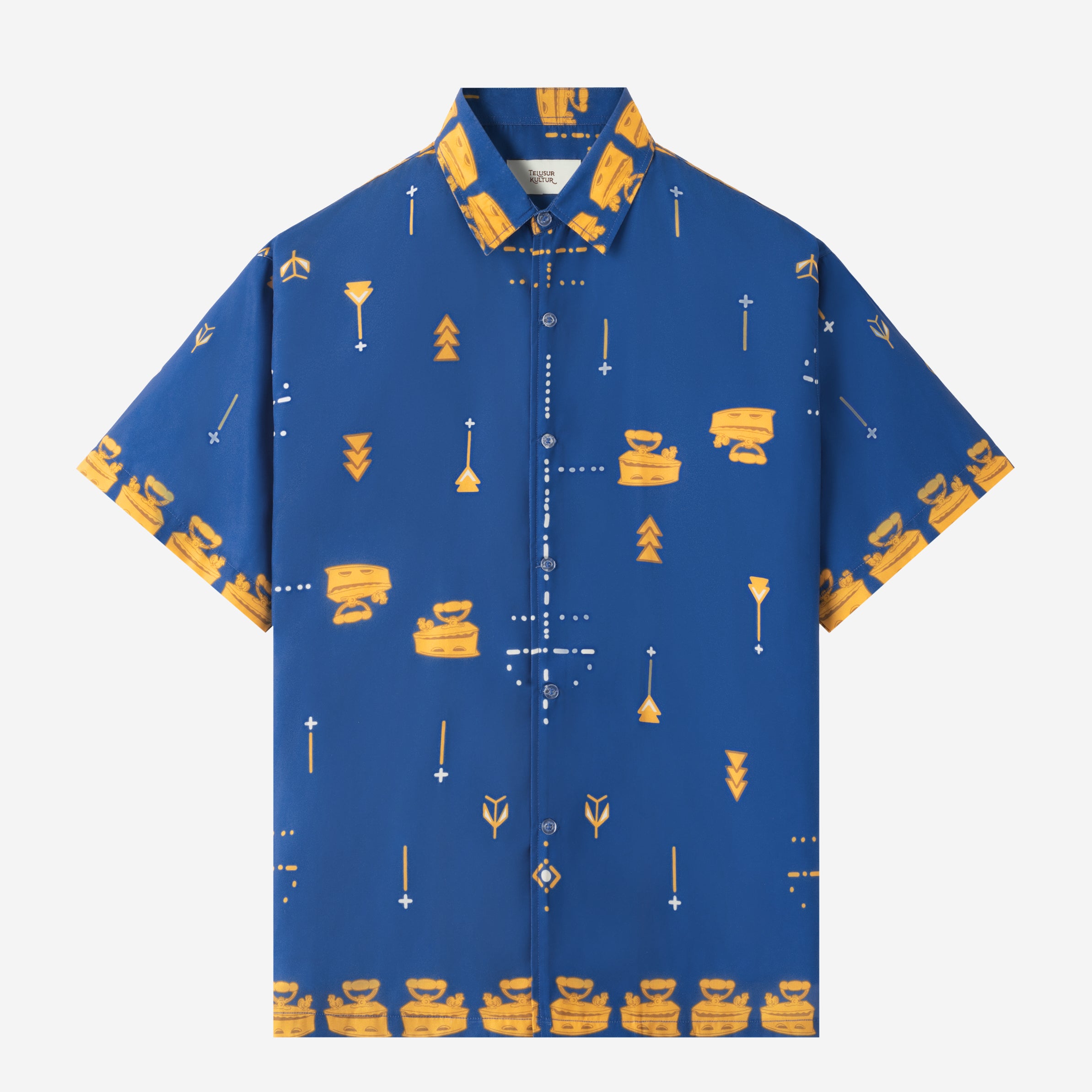 Batik Print Telusur Kultur - Corak Nusantara - Setrika Biru